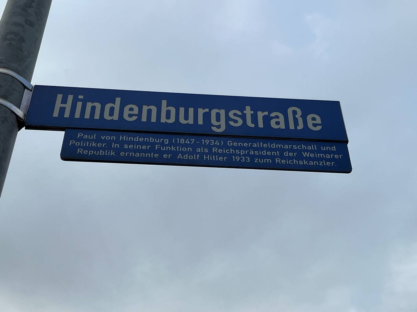 Umbenennung der Hindenburgstraße: - Lüneburg Aktuell